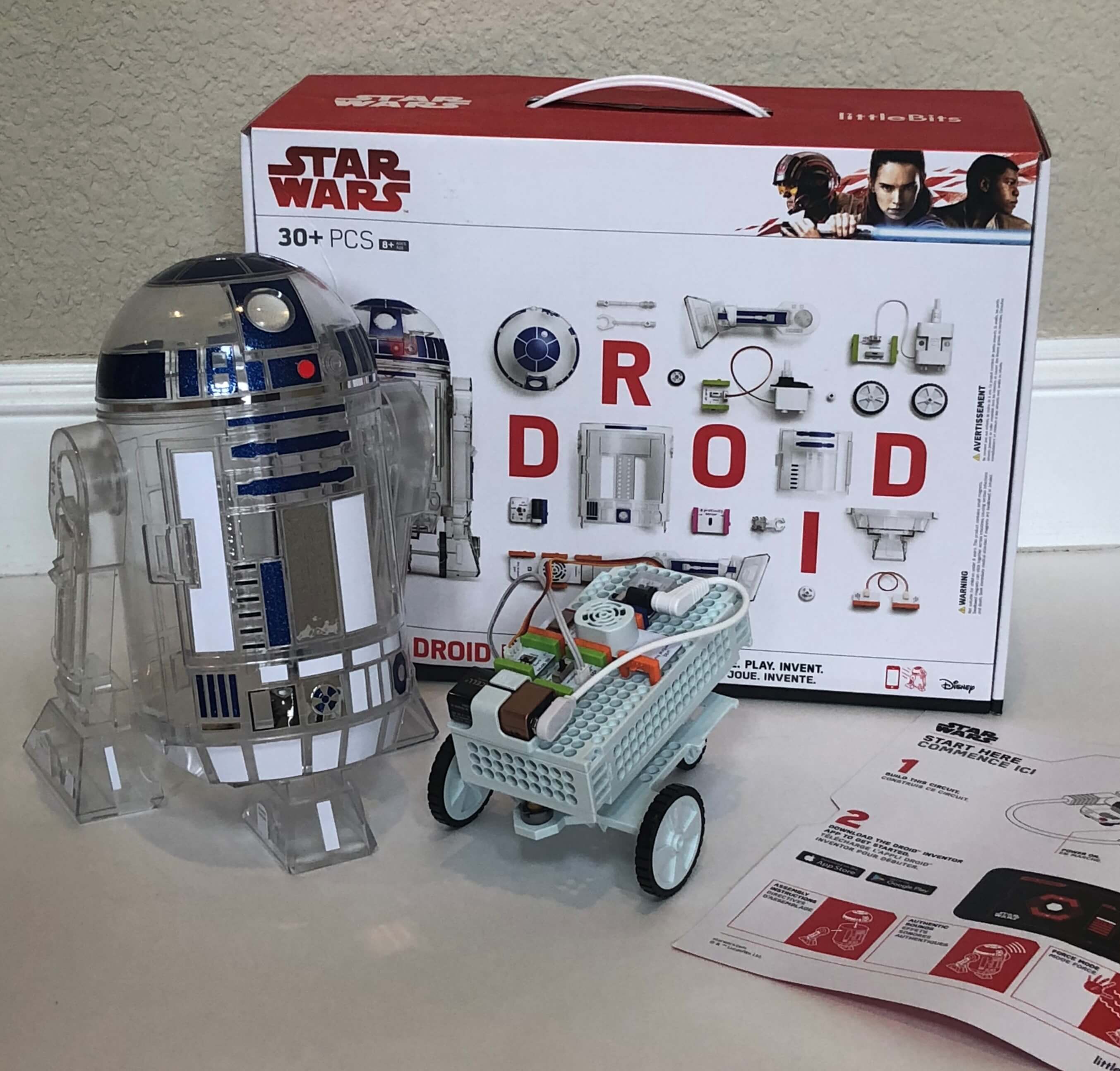 littlebits droid with box and components | Little Gray Squirrel