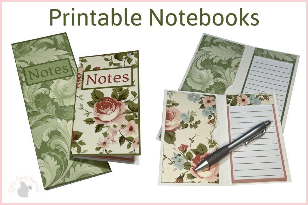 Printable Handmade Notebook | Little Gray Squirrel